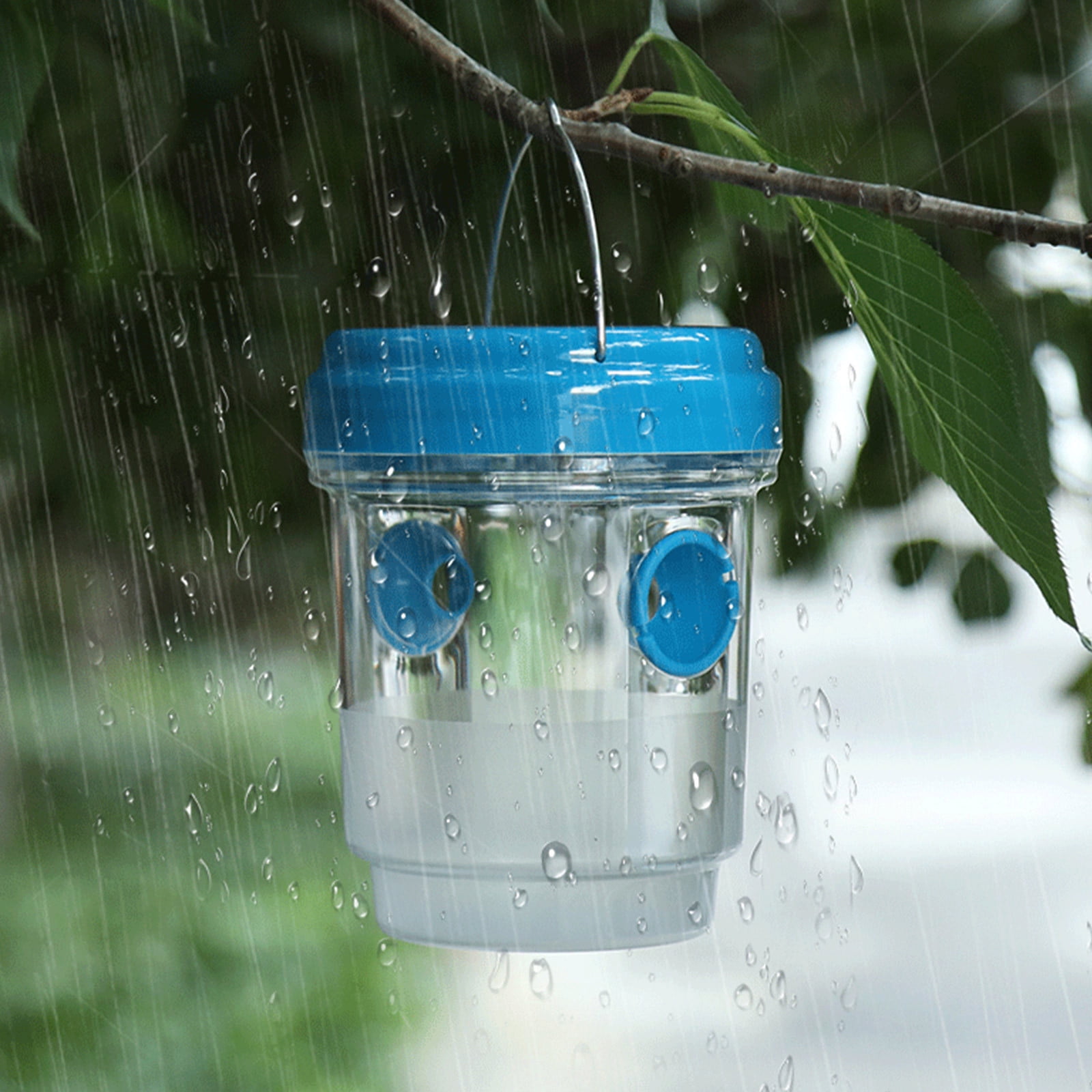 Wasp Trap Solar Powered Bee Trap Reusable Fly Traps Outdoor Hanging ...