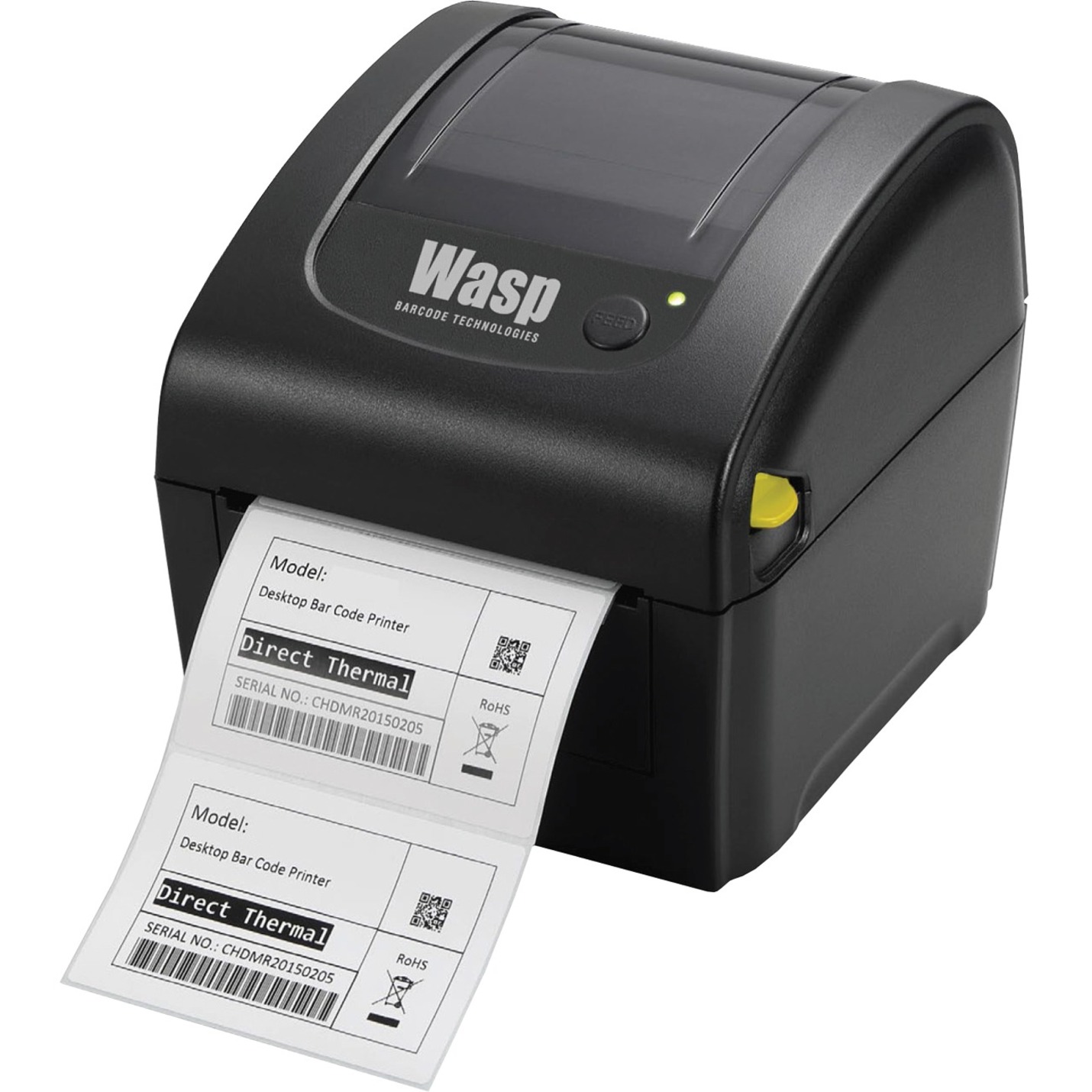 Wasp WPL206 Direct Thermal Printer, Monochrome, Desktop, Label Print ...