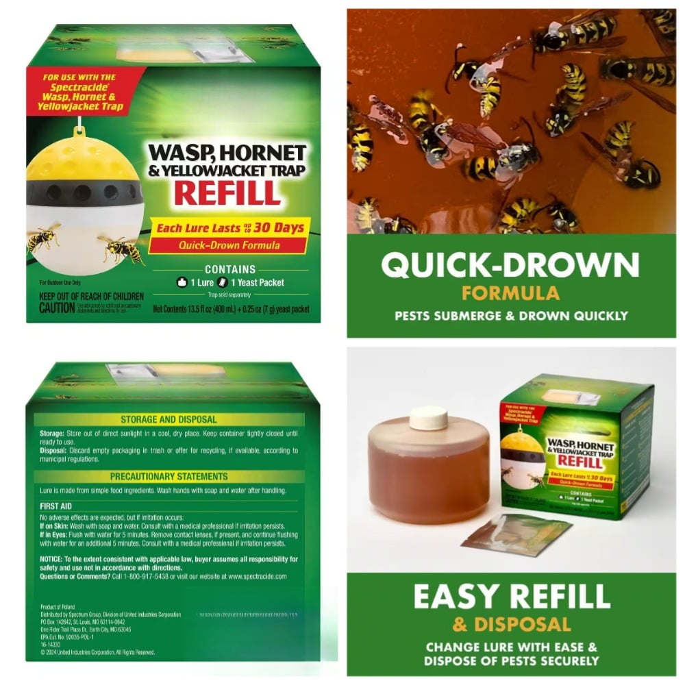 Wasp, bumblebee and yellow jacket trap refill (1 time) Wasp, bumblebee ...