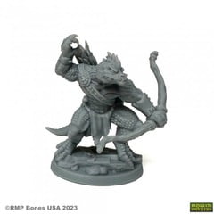 Waspnettle Lizardman Archer Miniature 25mm Heroic Scale Figure 3D ...