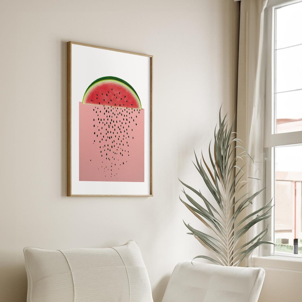 Wassermelone Poster • Wassermelone Dekoration • Obst Poster Druck ...