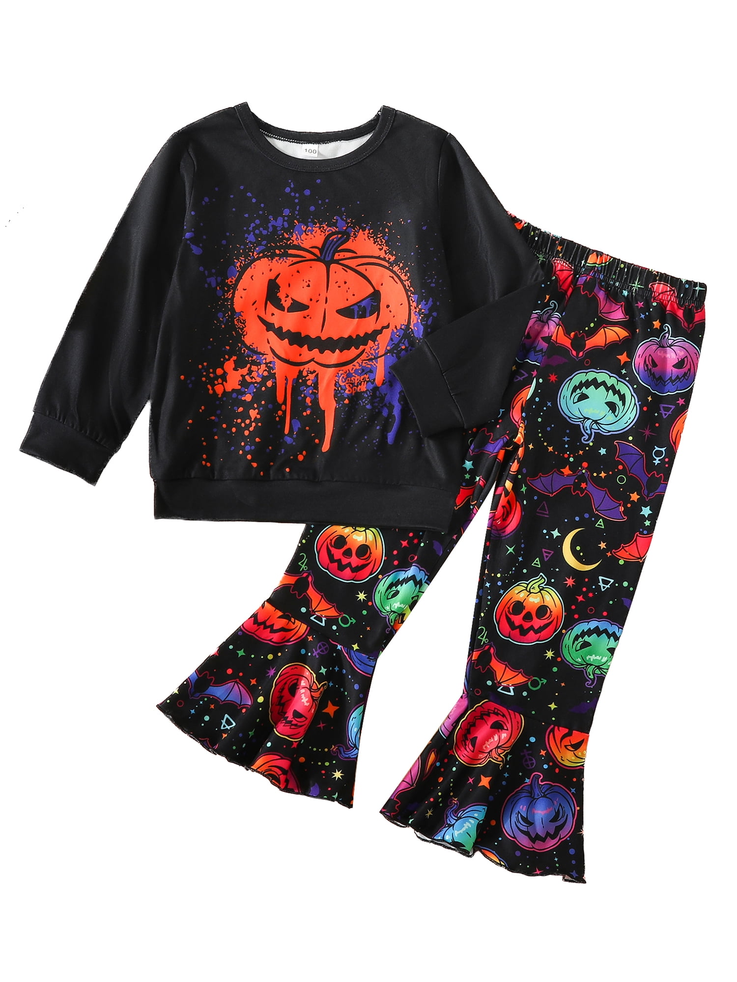 Wassery 2Pcs Kids Girls Fall Outfits 3T 4T 5T 6T 7T Toddler Halloween ...