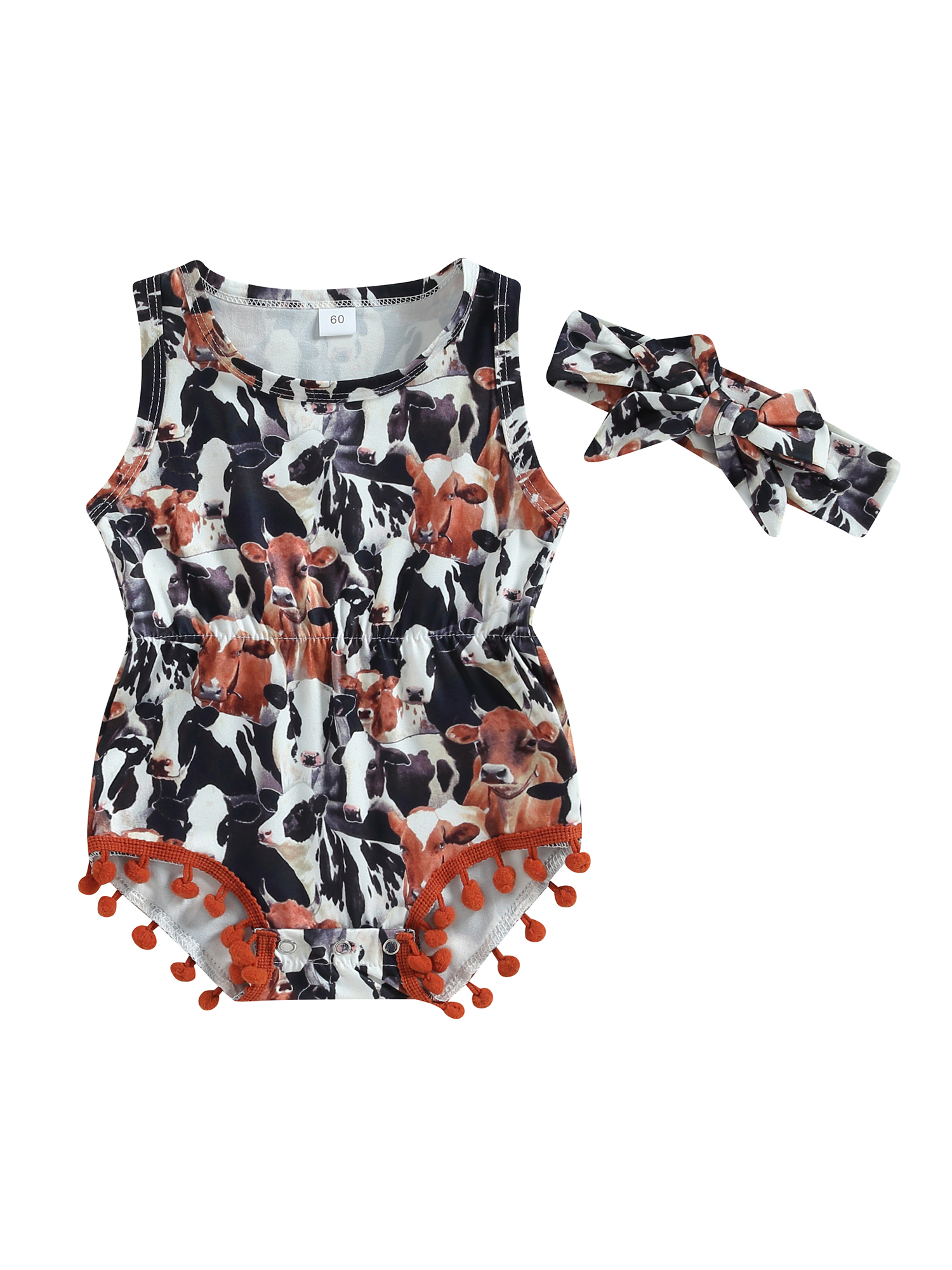 Wassery Baby Girl Western Clothes 3 6 12 18 Months Infant Cow Print Wassery Baby Girl Western Clothes 3 6 12 18 Months Infant Cow Print