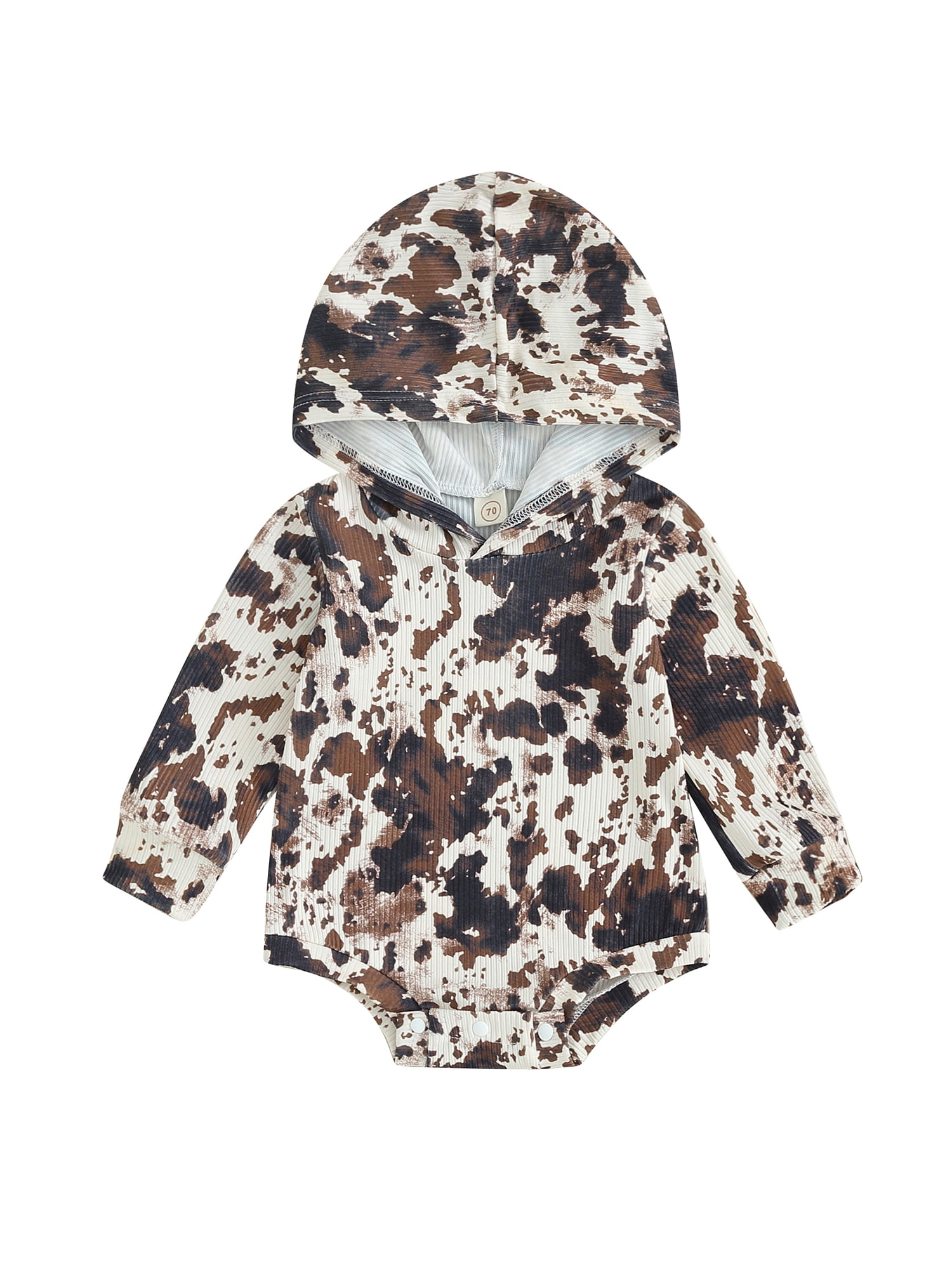 Wassery Baby Girls Fall Bodysuits Long Sleeve Flower Print Hooded Romper 3 6 12 18 Months ...