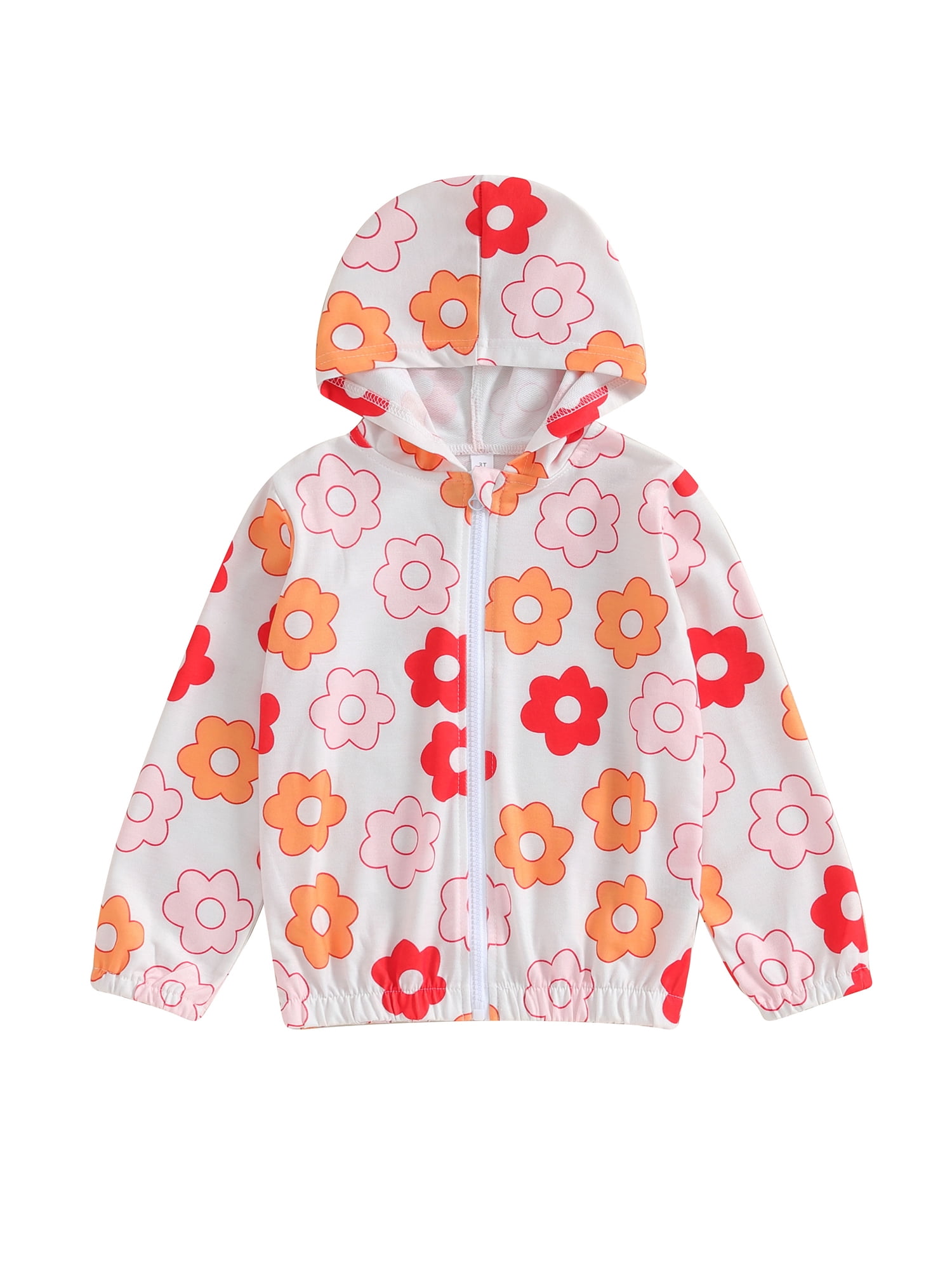 Wassery Kids Girl Fall Hood Jacket Kid Girls Long Sleeve Flower Print ...