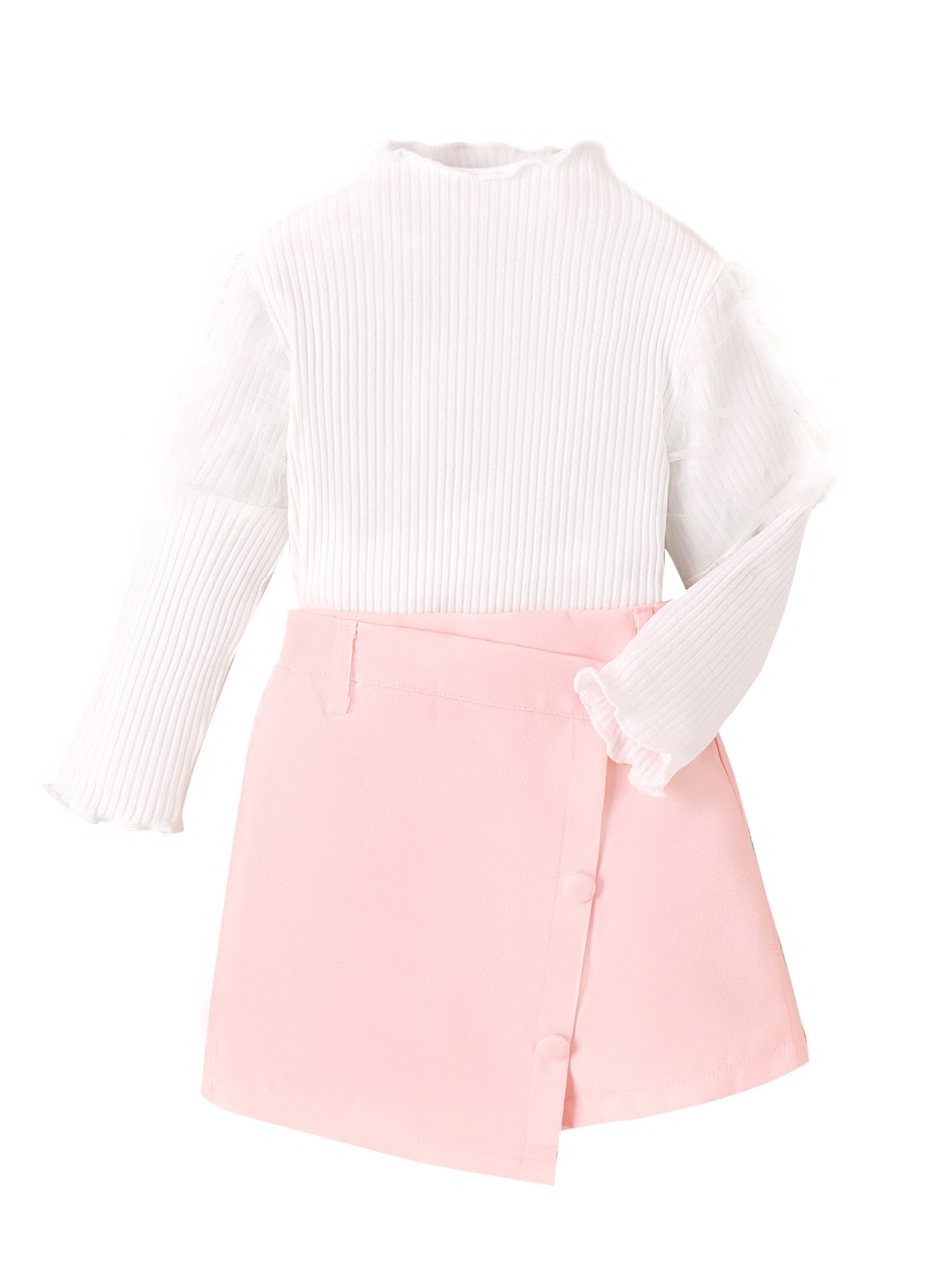 Wassery Little Girls 2 Piece Skirt Outfit Set 4T 5T 6T 7T Kids Girls ...