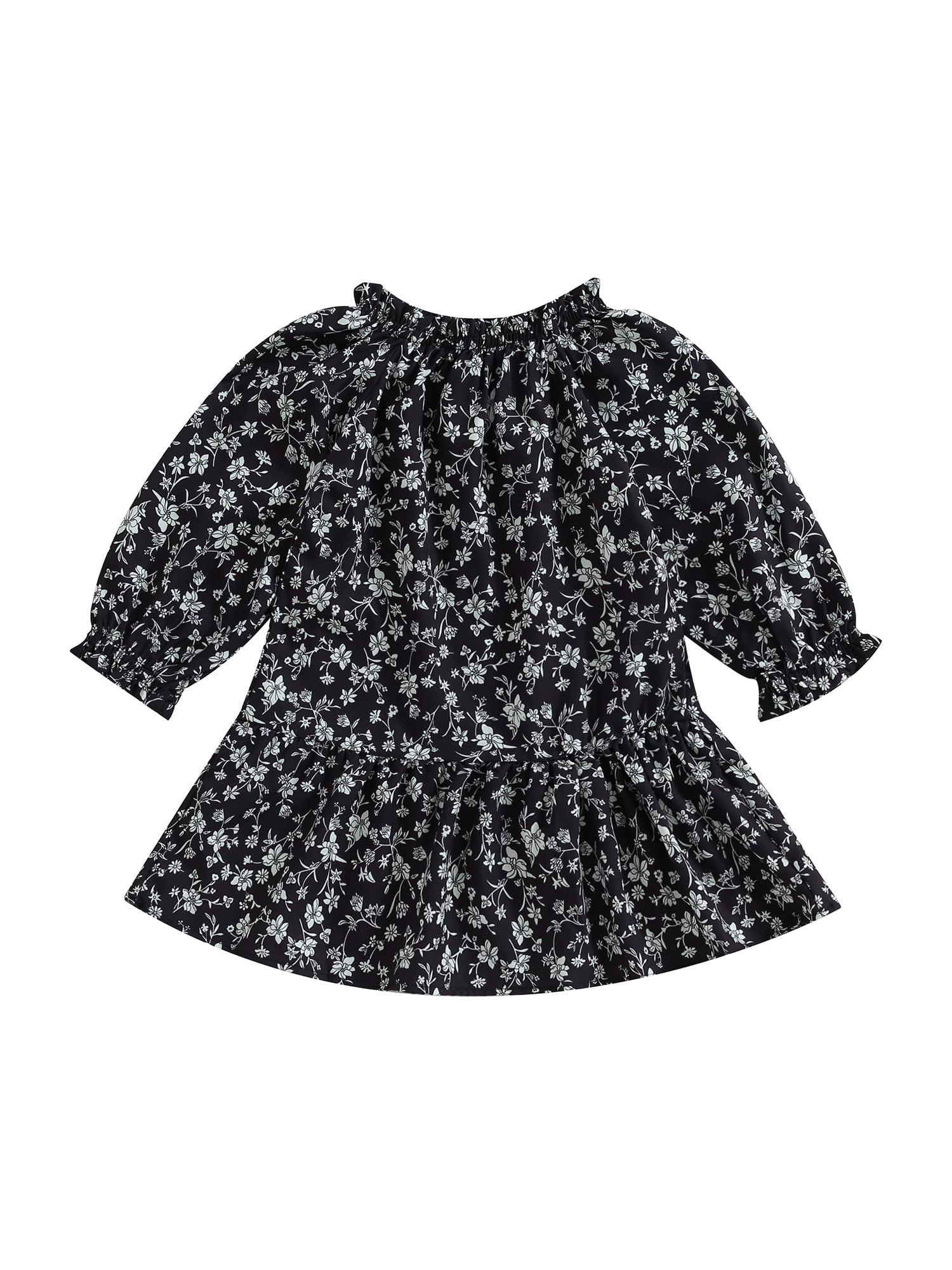 Wassery Little Girls Fall Princess Dress Clothes 9M 1T 2T 3T 4T 5T Kids ...