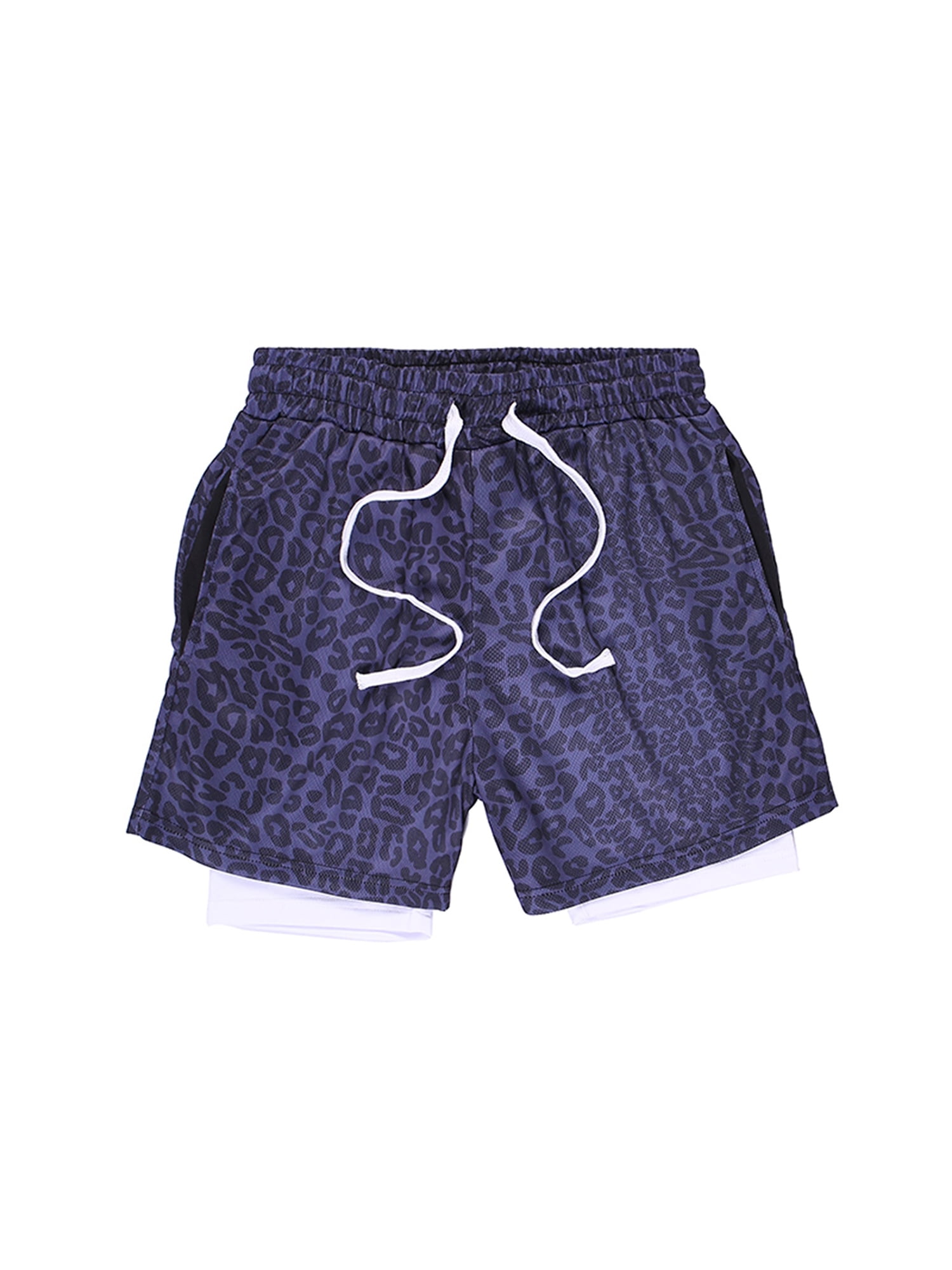 Wassery Men’s Quick Dry Athletic Training Shorts 2 in 1 Running Shorts ...