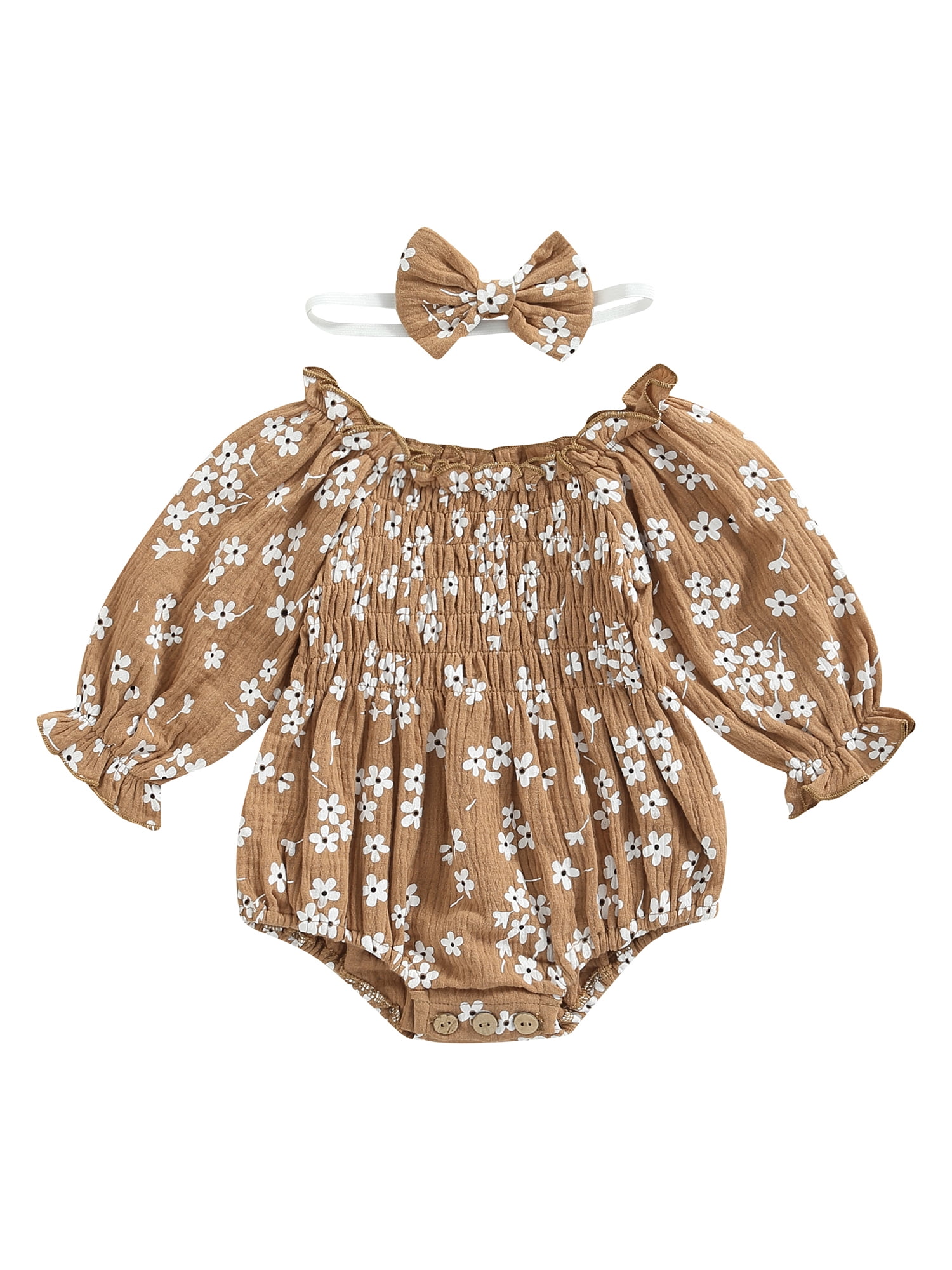 Wassery Newborn Girl Romper Outfits 6 12 18 24 Months Autumn Clothes ...
