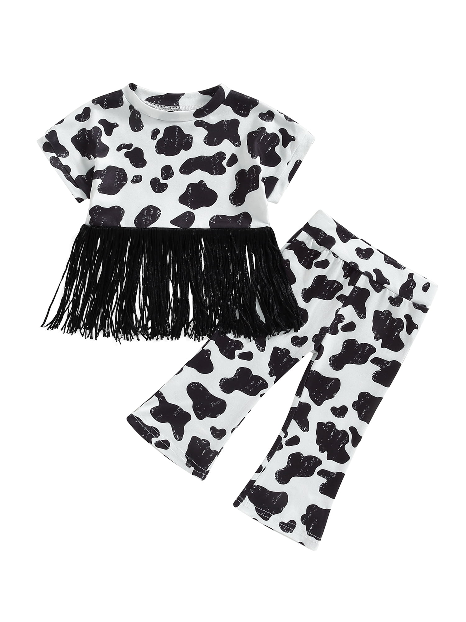 Wassery Toddler Baby Girl 2Pcs Western Outfits 6M 12M 2T 3T 4T Kids Summer Clothes Short Sleeve ...