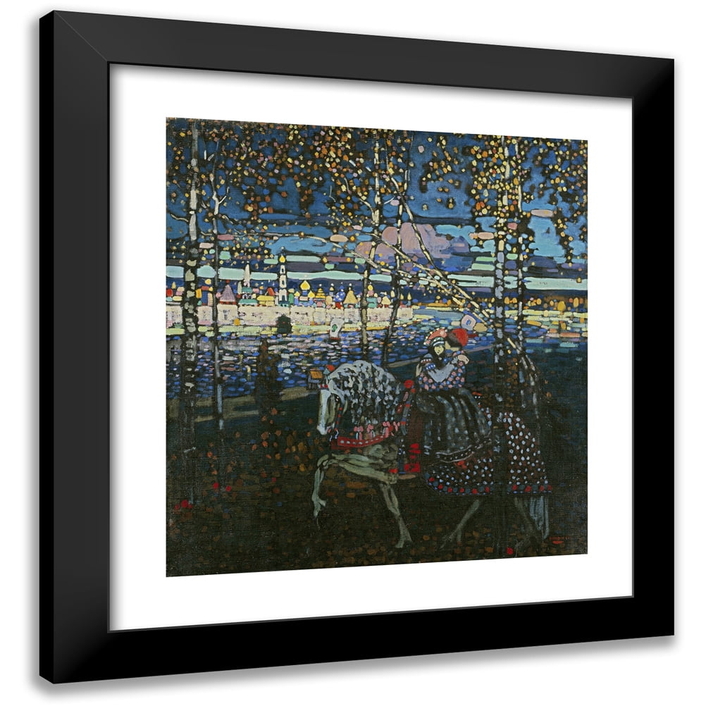 Wassily Kandinsky 12x13 Black Modern Framed Museum Art Print Titled ...