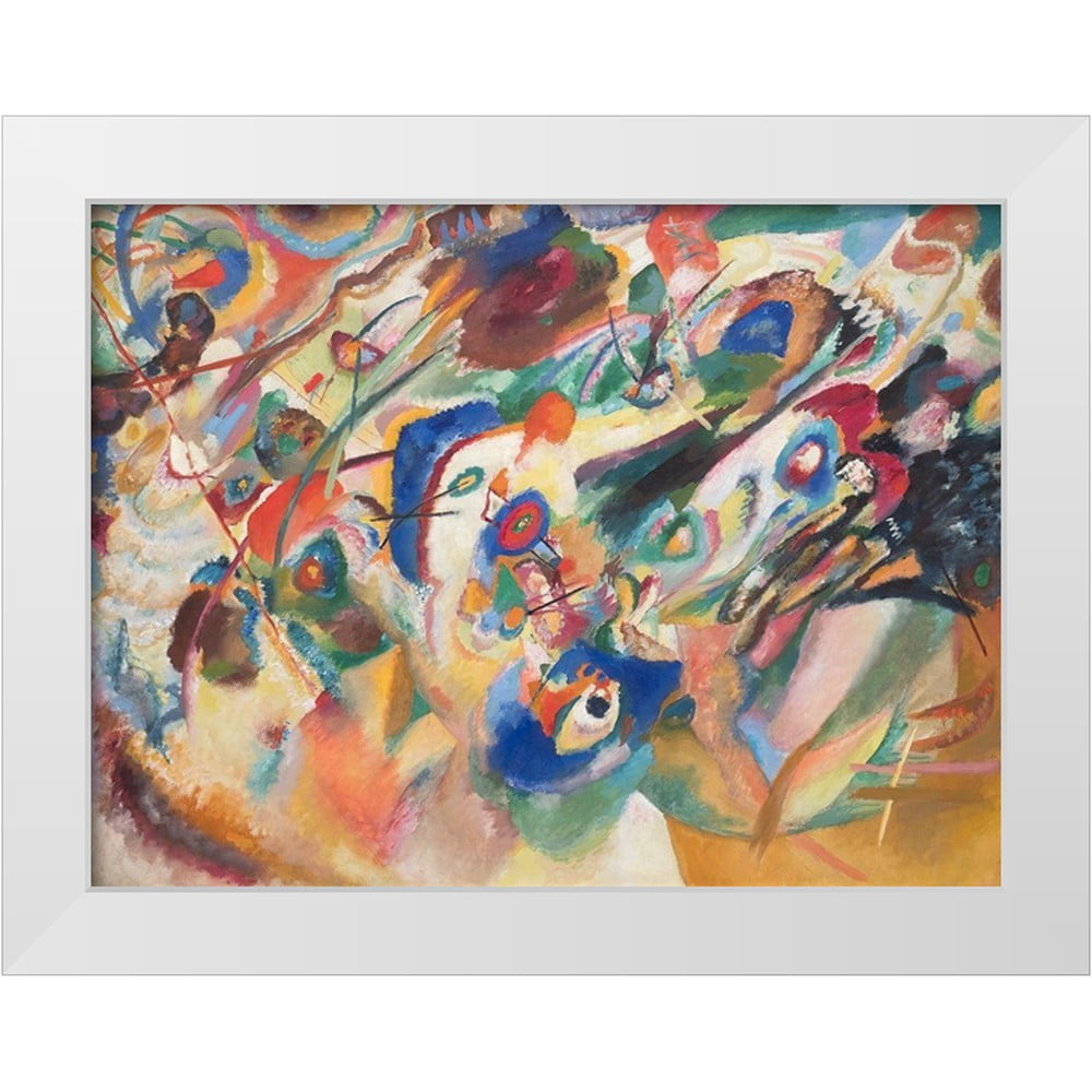 Wassily, Kandinsky 14x12 White Modern Wood Framed Museum Art Print ...