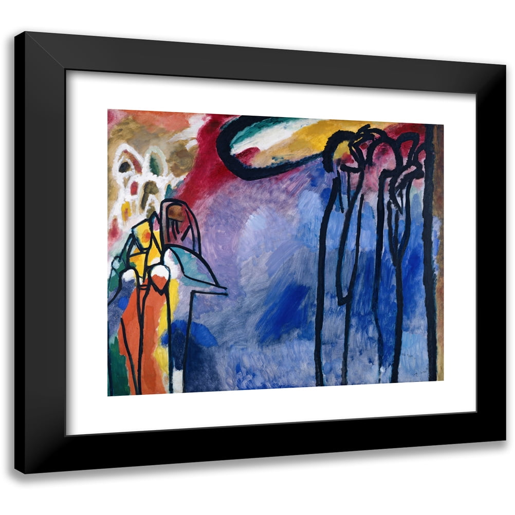 Wassily Kandinsky 17x15 Black Modern Framed Museum Art Print Titled ...