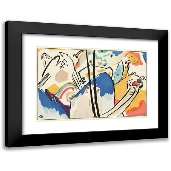 Wassily Kandinsky 18x13 Black Modern Framed Museum Art Print Titled ...