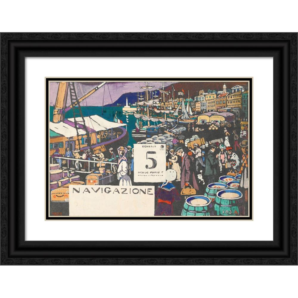 Wassily Kandinsky 18x13 Black Ornate Wood Framed Double Matted Museum ...