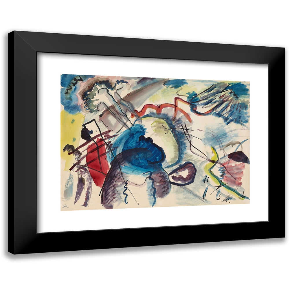 Wassily Kandinsky 18x14 Black Modern Framed Museum Art Print Titled ...
