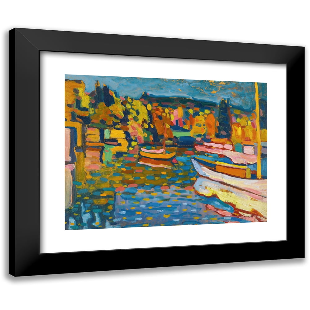 Wassily Kandinsky 18x15 Black Modern Framed Museum Art Print Titled ...