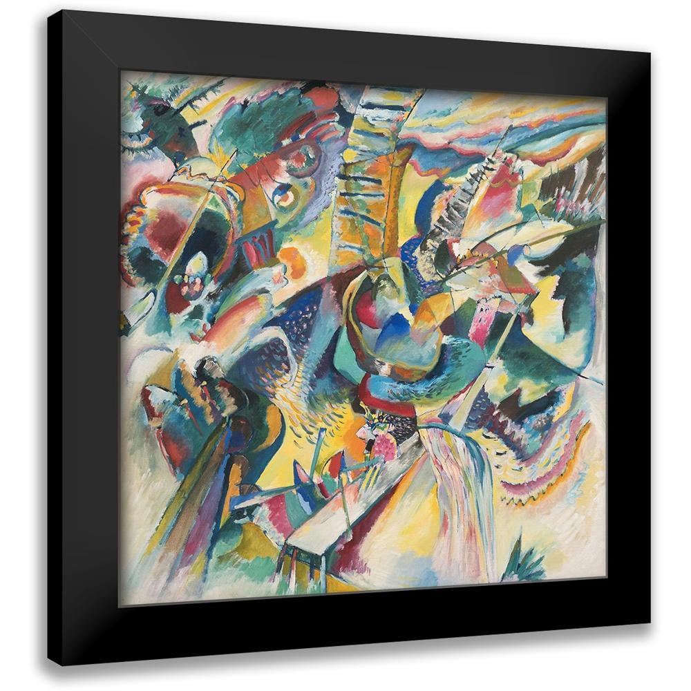 Wassily, Kandinsky 20x20 Black Modern Framed Museum Art Print Titled ...