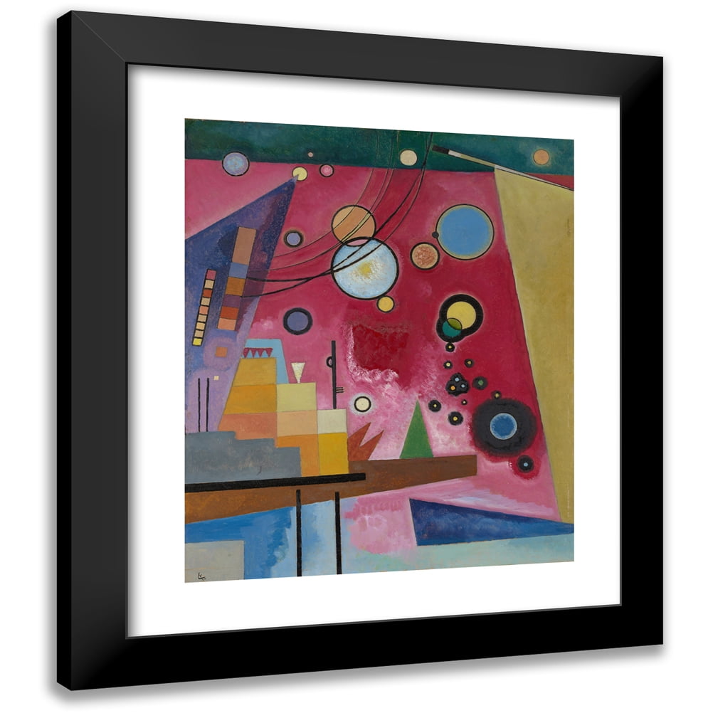 Wassily Kandinsky 20x23 Black Modern Framed Museum Art Print Titled ...