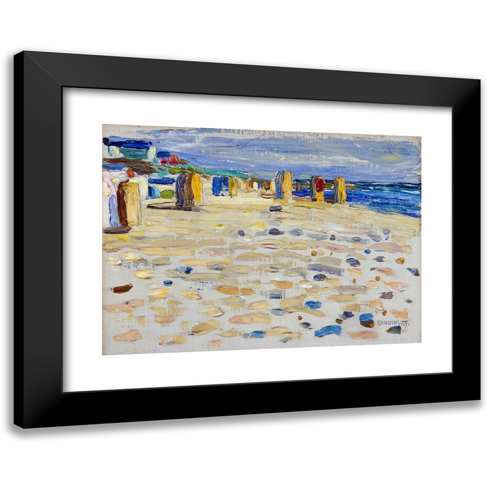 Wassily Kandinsky 24x18 Black Modern Framed Museum Art Print Titled ...