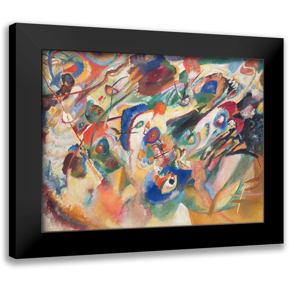 Wassily, Kandinsky 24x19 Black Modern Framed Museum Art Print Titled ...