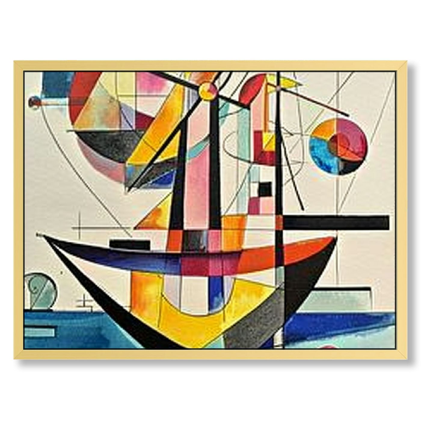 Wassily Kandinsky Canvas Wall Art - Delicate Tension Poster Print ...
