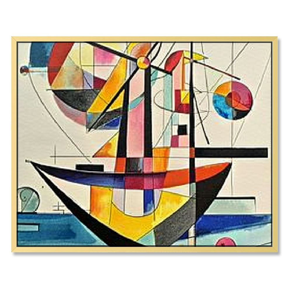 Wassily Kandinsky Canvas Wall Art - Delicate Tension Poster Print ...