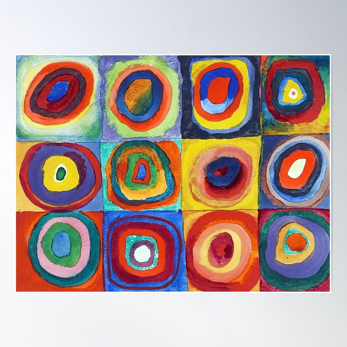 Wassily Kandinsky - Color Study, Squares With Concentric Circles ...