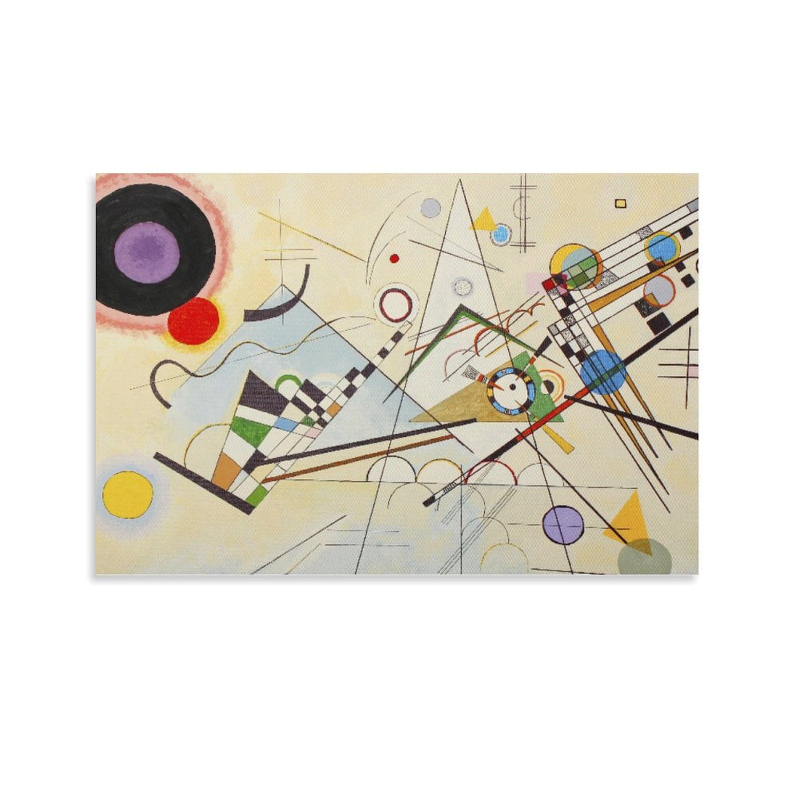 Wassily Kandinsky Composition VIII Poster Decorative Painting Canvas Wall Art Living Room ...
