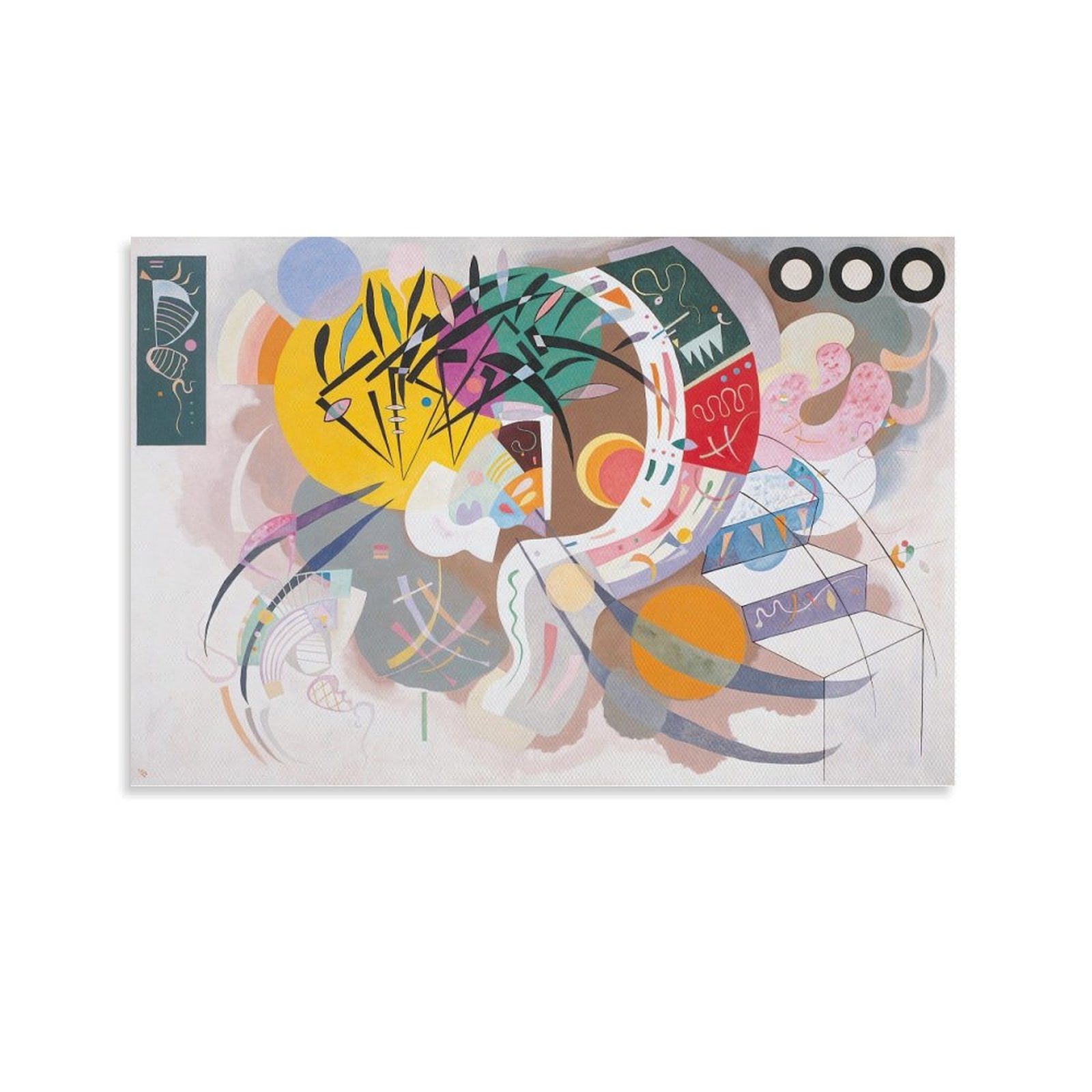 Wassily Kandinsky Dominant Curve Canvas Wall Art Prints Poster Gifts ...