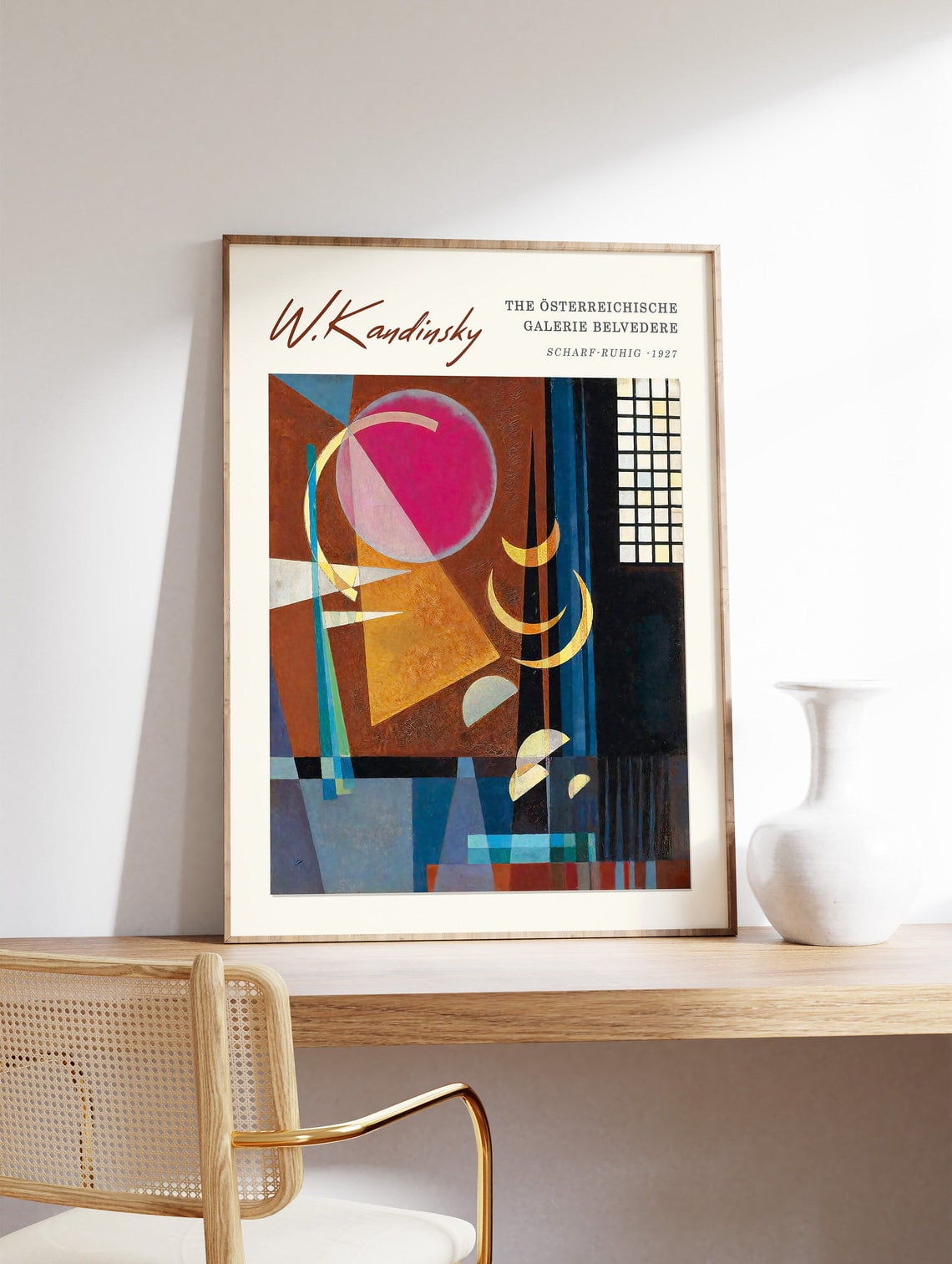 Wassily Kandinsky Exhibition Poster, Scharf-Ruhig, Abstract Wall Art ...