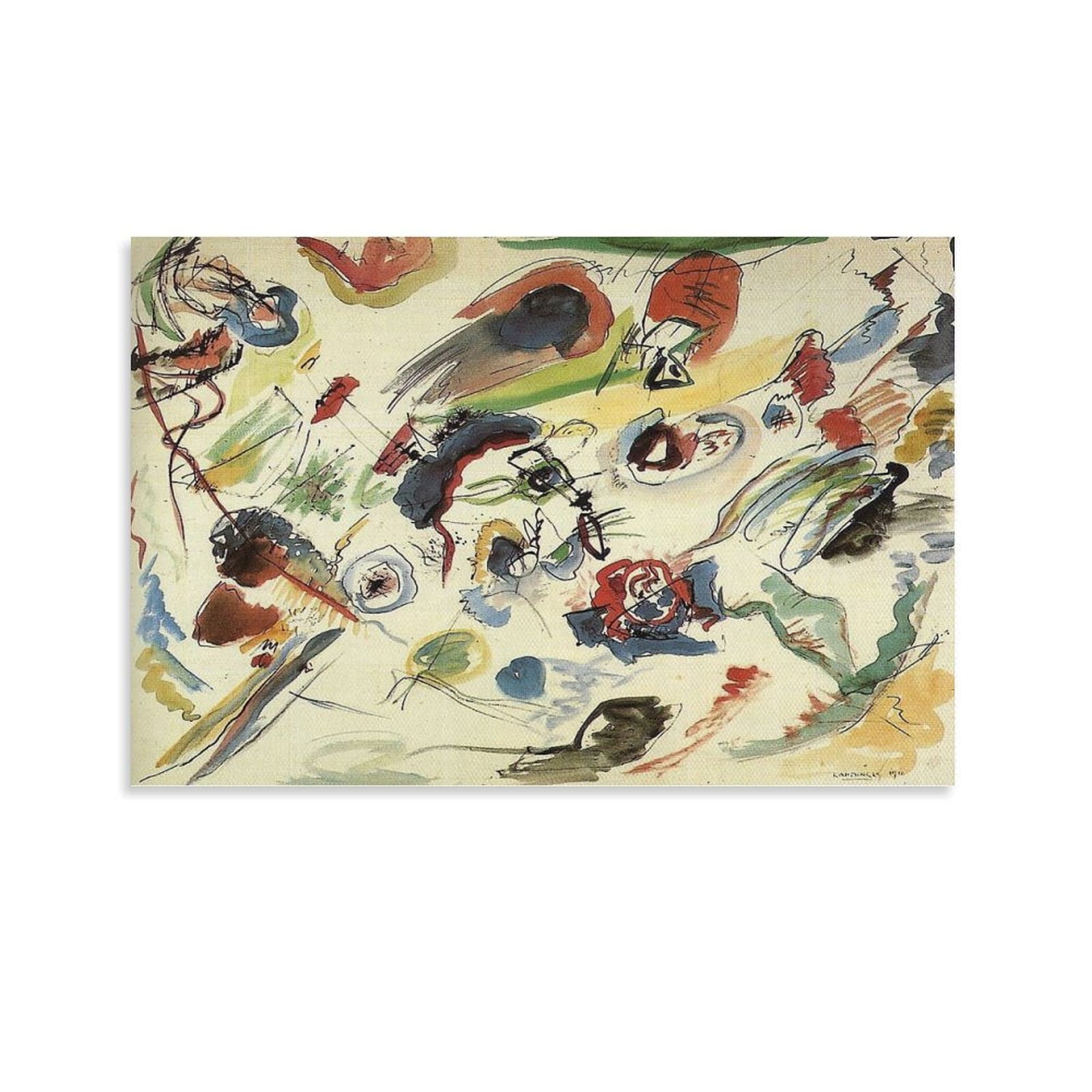 Wassily Kandinsky First Watercolor Painting Poster Posters Art Print ...