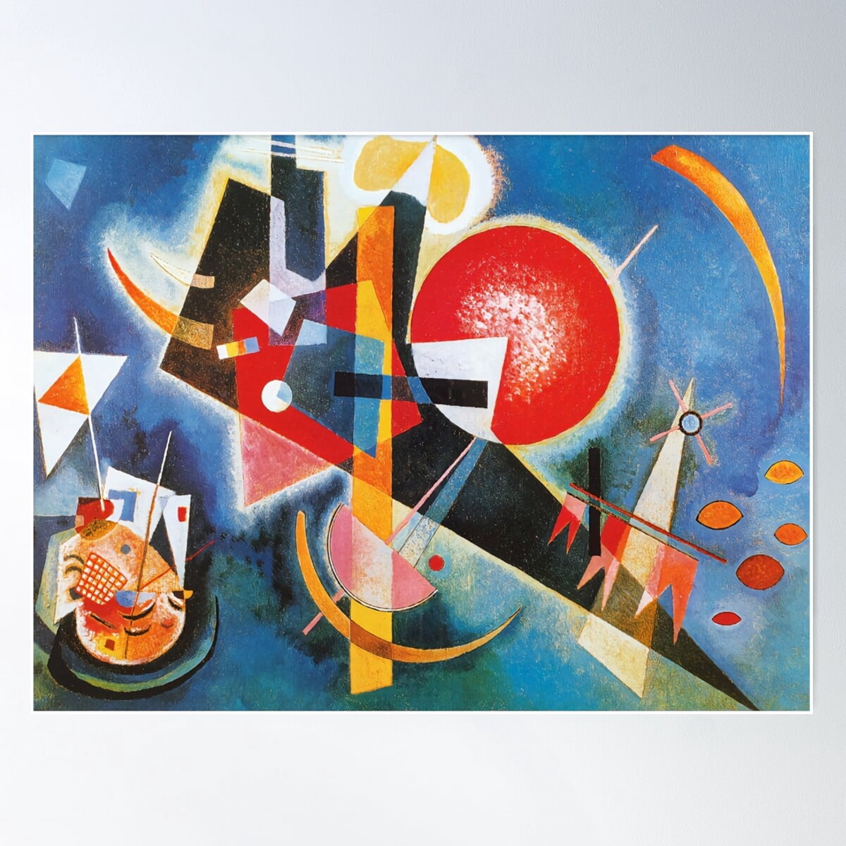 Wassily Kandinsky In Blue Poster Wall Art, Modern Wall Decor For Living ...