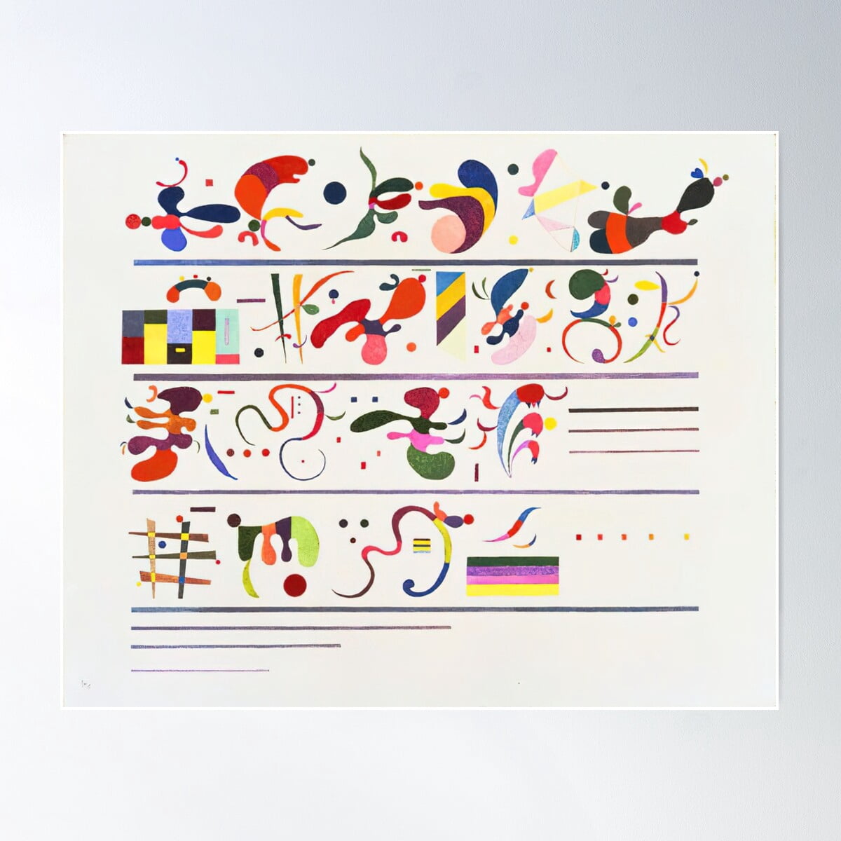 Wassily Kandinsky Succession 1935 Poster Wall Art, Modern Wall Decor ...