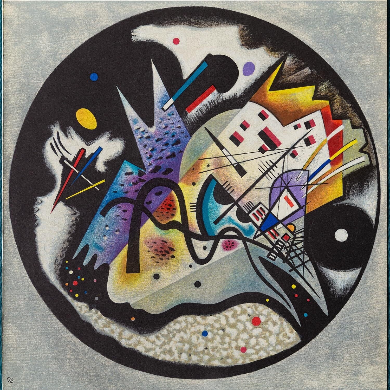 Wassily Kandinsky Wall Art Geometry Canvas Painting Wassily Kandinsky ...