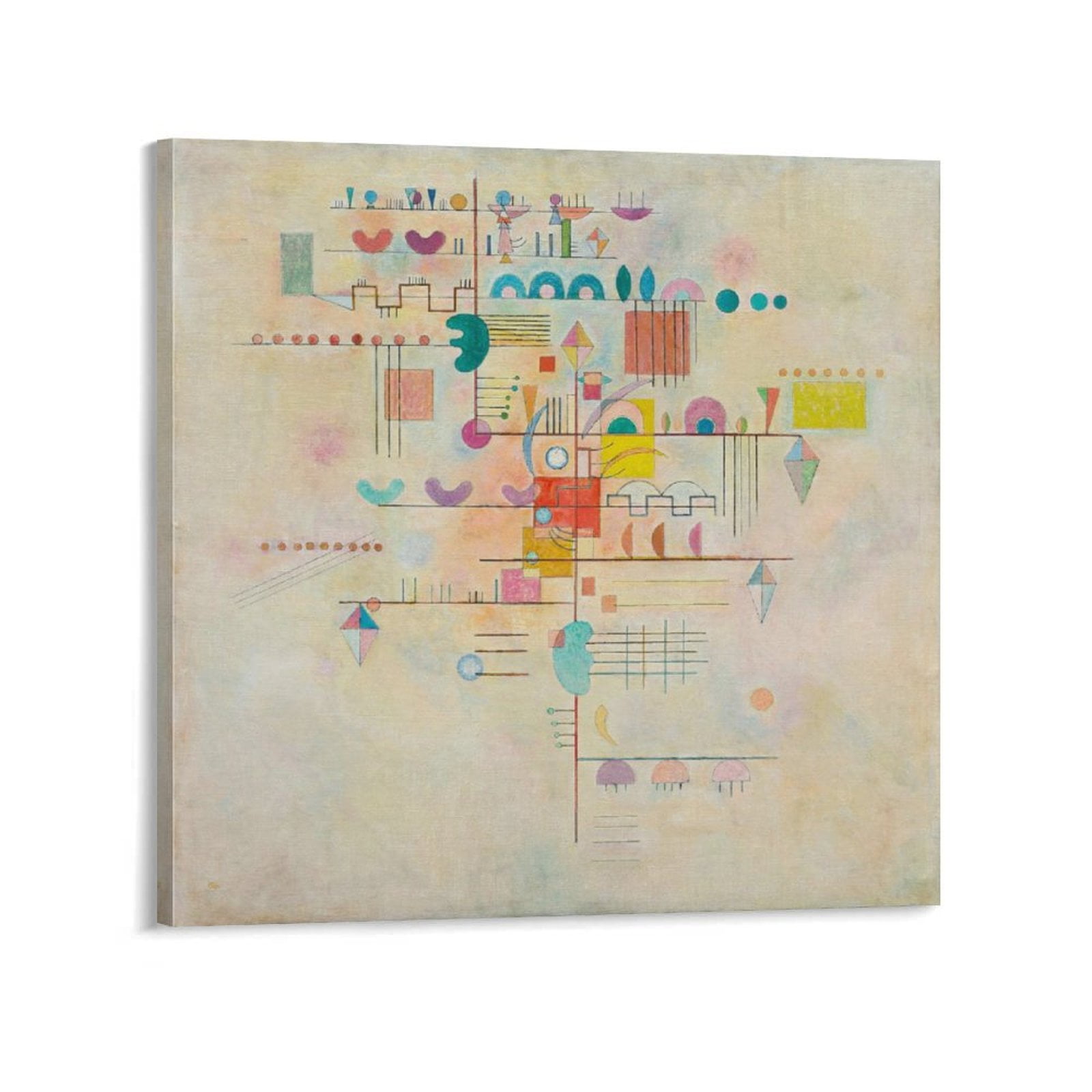 Wassily Kandinsky's Painting The Graceful Ascent Poster for Art Poster ...