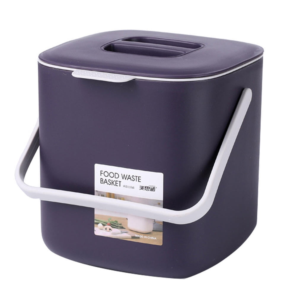 Waste Container Garbage Trash Can with Lid Bins Outdoor Travel Office ...