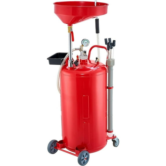 Waste Oil Drain Tank, Air Operated Portable Oil Drainer with Adjustable ...