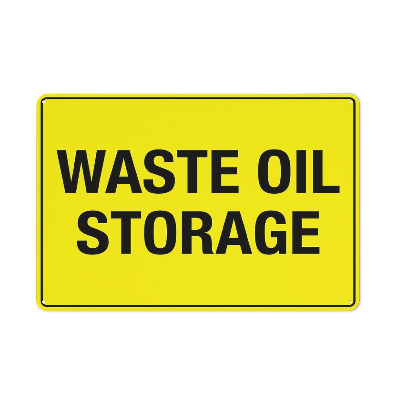 Waste Oil Storage Sign Signs Outdoor, Uv Printed Aluminum 12 X 8 In ...