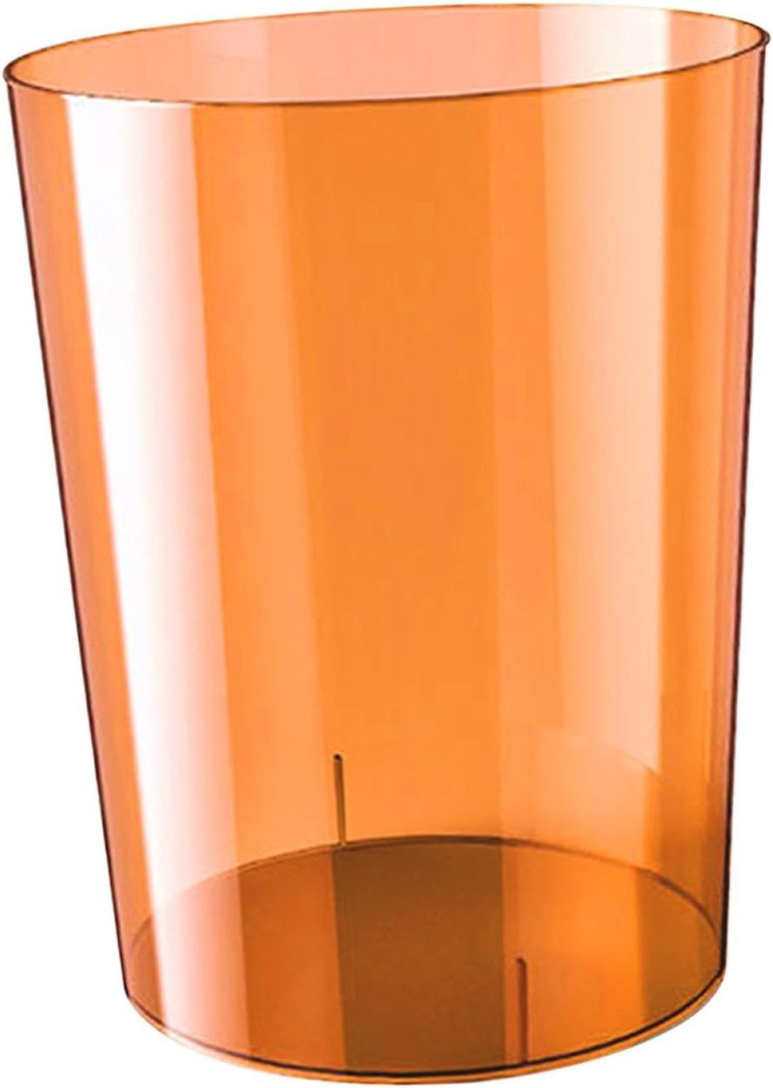 Waste Paper Bin Rubbish Bin Clear Round Dustbin Trash Can for Dressing ...