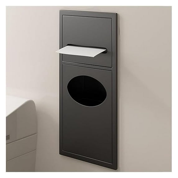 Waste Receptacle Stainless Steel Dispenser,Embedded Trash Bin Bathroom ...
