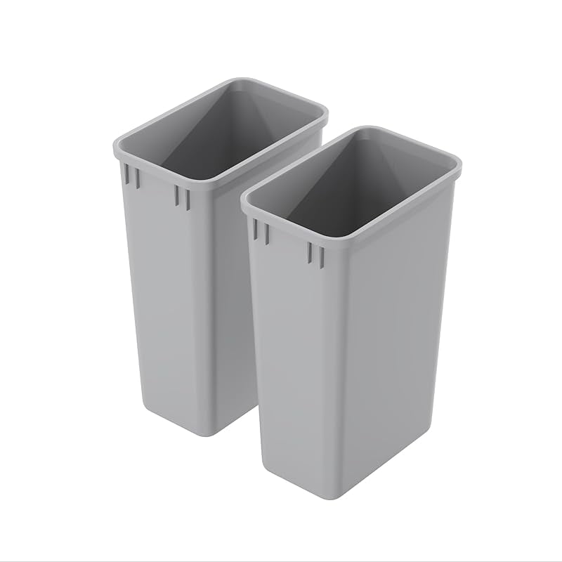 Waste Trash Container, Plastic, Stackable, for Kitchen/Bathroom/Office ...