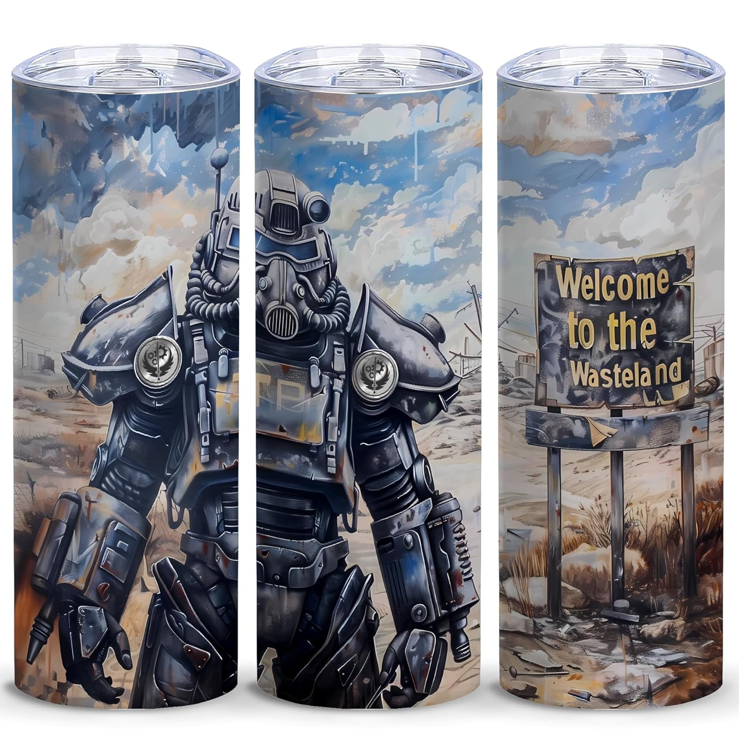 Wasteland Brotherhood Skinny Tumbler - Personalized Gifts for Fallout ...