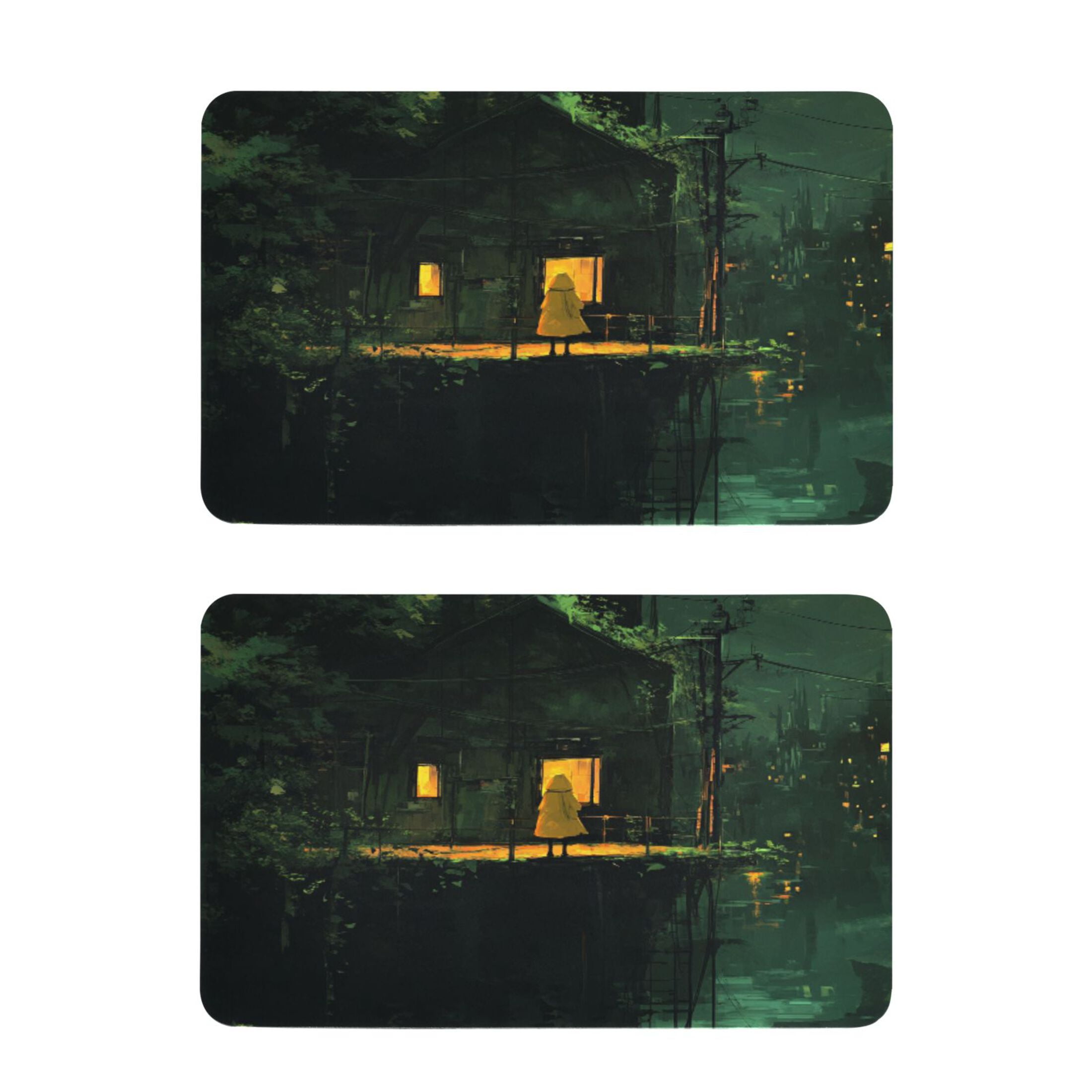 Wasteland Cabin 2 Pack 4x2.5 Inch Magnetic Stickers Thick and Strong ...