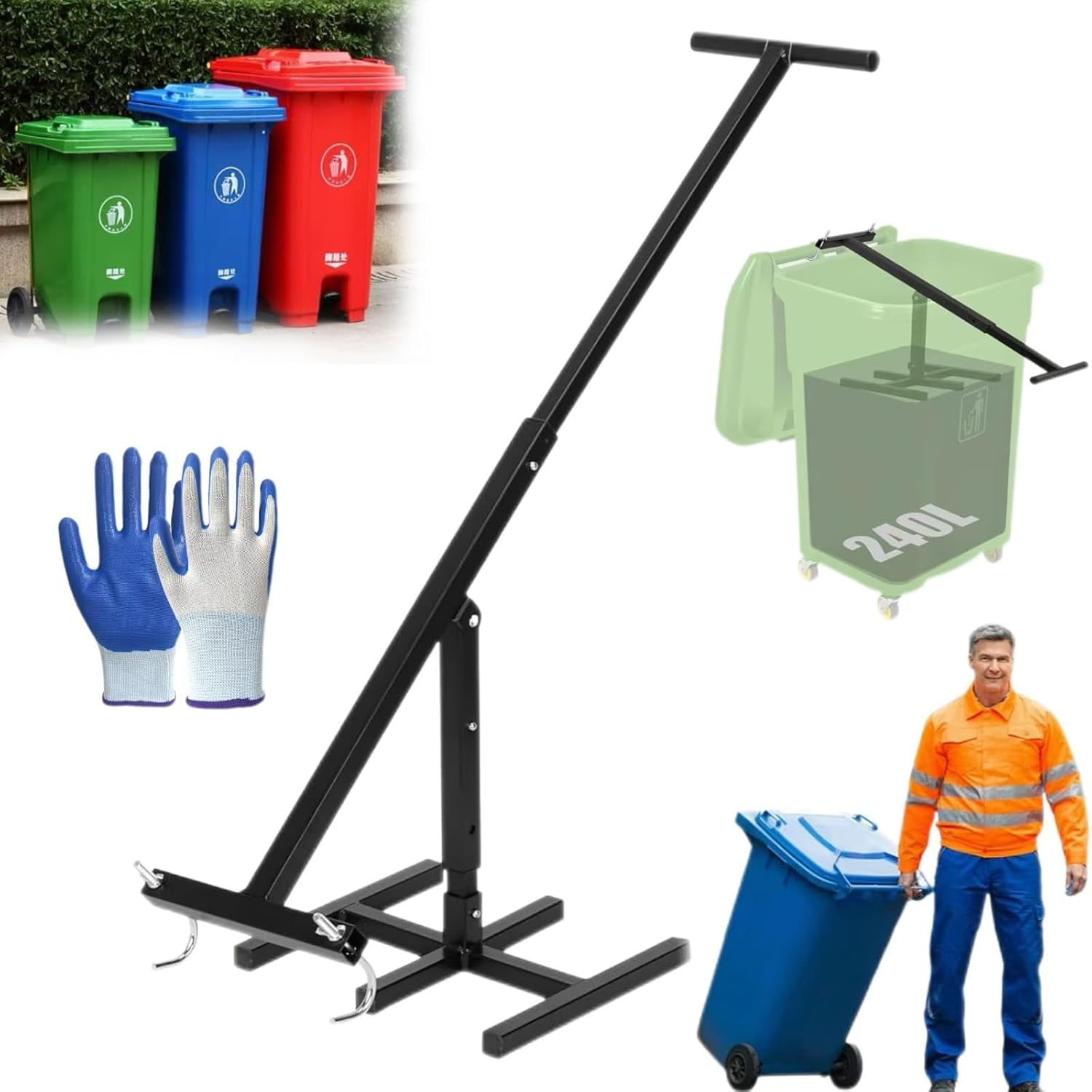 Wastemate Bin Compactor, Manual Trash Compactor, Waste Mate Bin ...