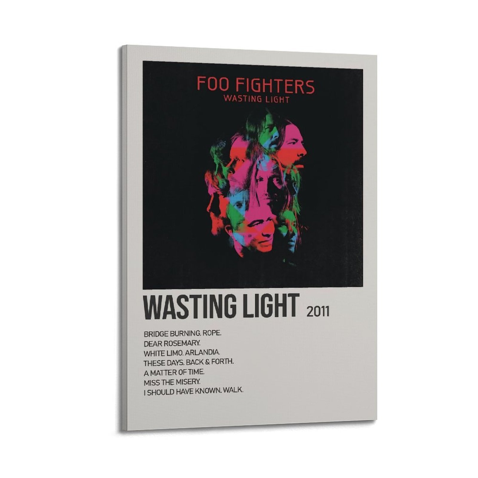 Wasting Light by Foo Fighters Hot Music Albums Painting Vintage Poster ...