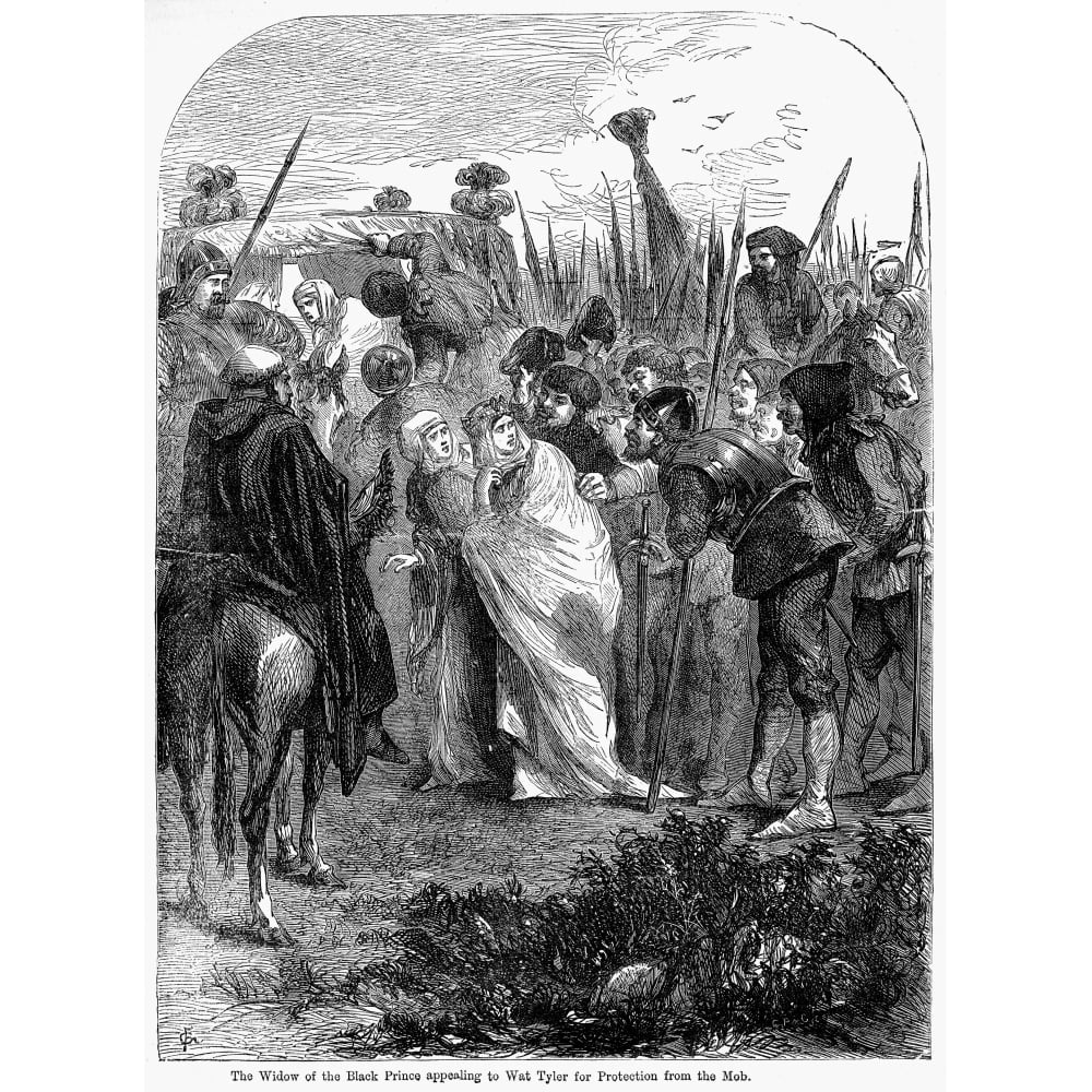 Wat Tyler. Nenglish Leader Of Peasants' Revolt Of 1381. Joan Of Kent ...