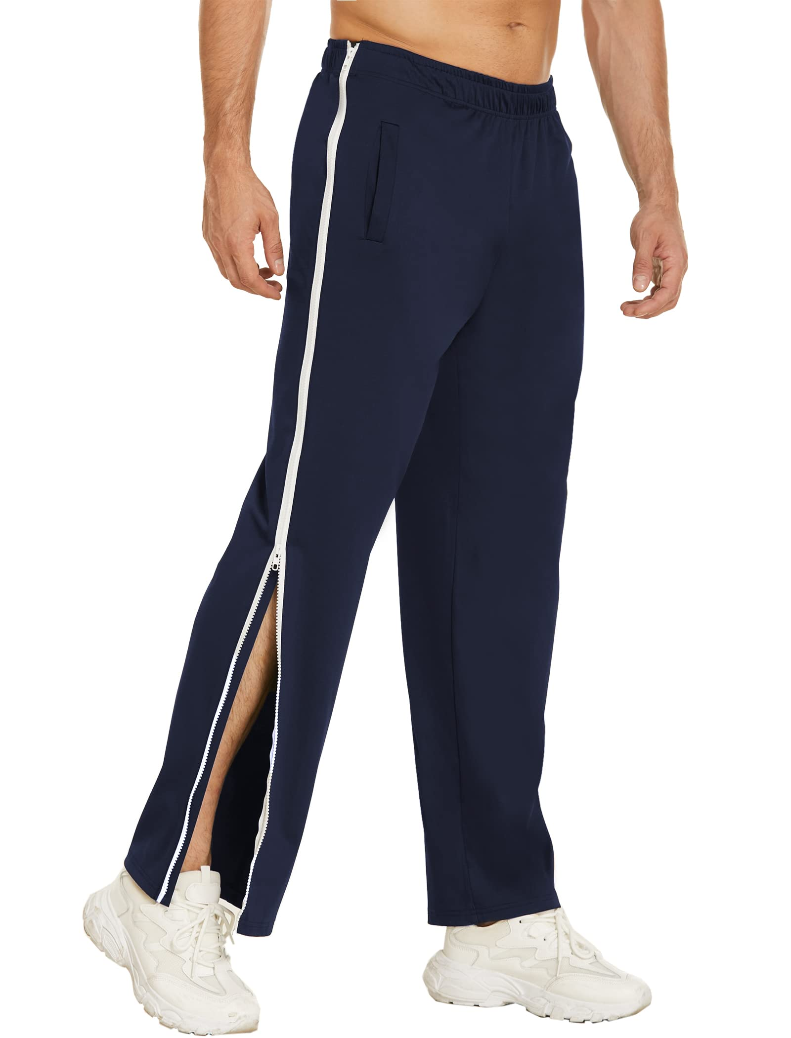 AND1 Big Men's Triple Threat Fleece Tear Away Basketball Pants ...
