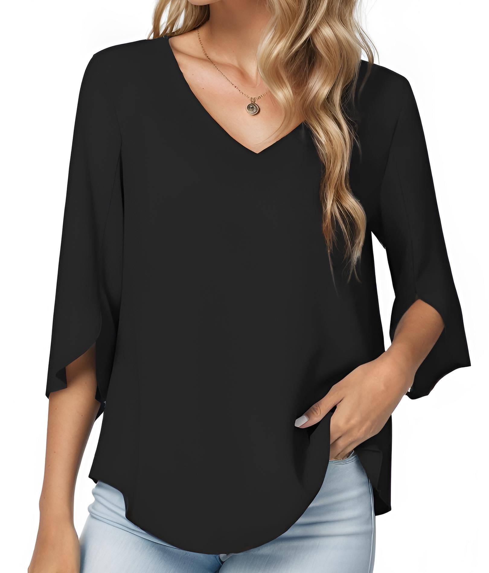 Wataxii Women Summer Tops Dressy Casual Tops 2024 Fashion Business ...