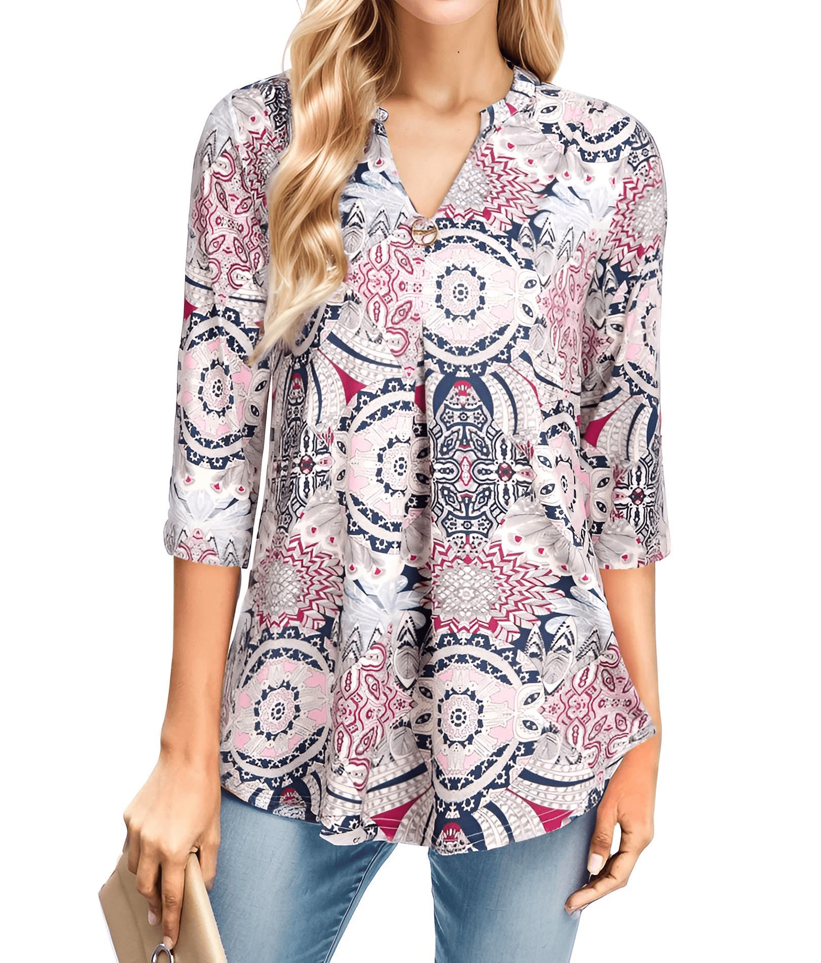 Wataxii Womens Tunic Tops to Wear with Leggings Blouses for Women ...